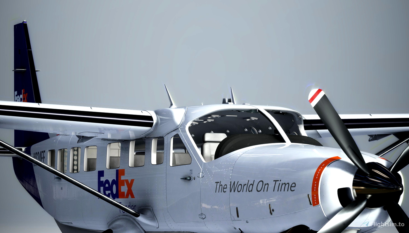 Black Square C208 | N924FE | FedEx Feeder for Microsoft Flight ...