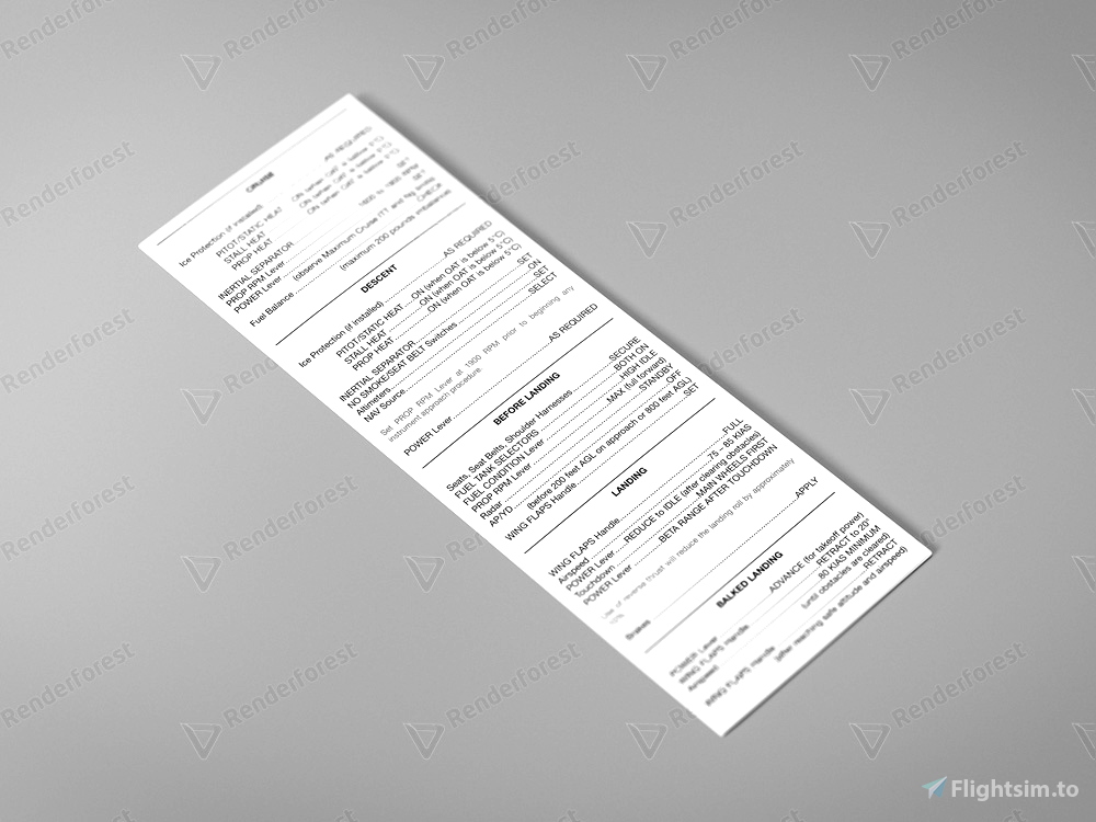 Cessna 208B Grand Caravan Checklist For Microsoft Flight Simulator MSFS cessna-208b-grand-caravan-checklist-for-microsoft-flight-simulator-msfs