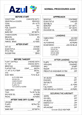 easyJet checklist Airbus A320 / A319 pentru Microsoft Flight Simulator ...