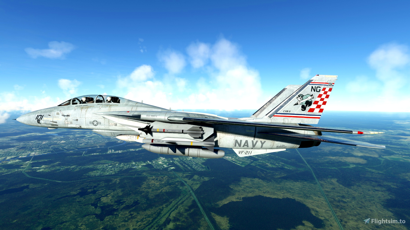 DCDesigns F-14A VF-211 Fighting Checkmates - Brutus for Microsoft ...
