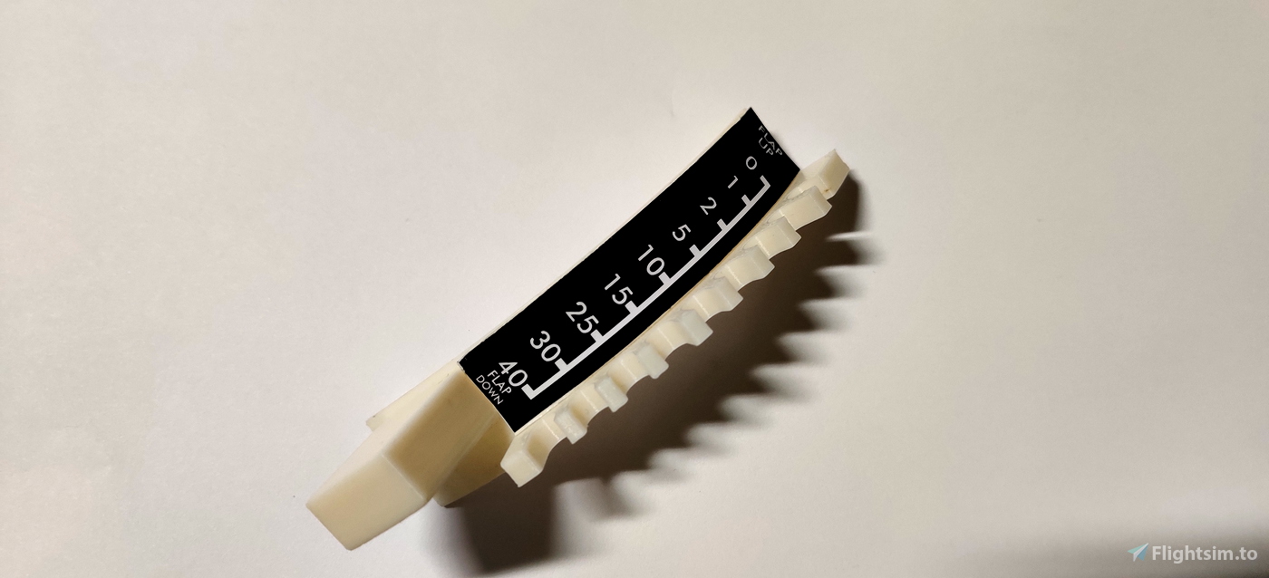 Decal for Honeycomb Bravo Throttle Flap Lever Mod for Microsoft Flight ...