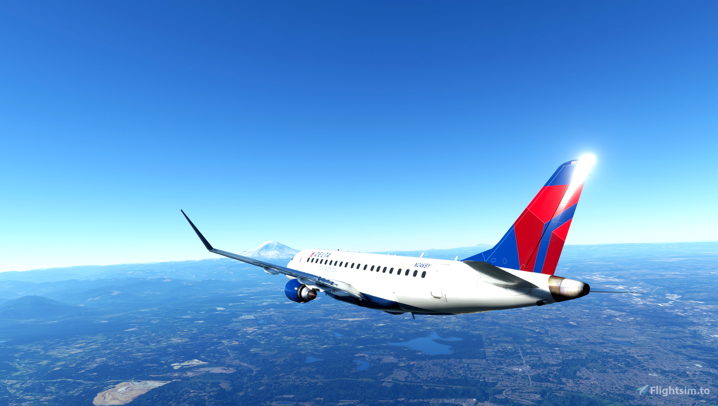 Delta E175 Enhanced Winglets for Microsoft Flight Simulator | MSFS