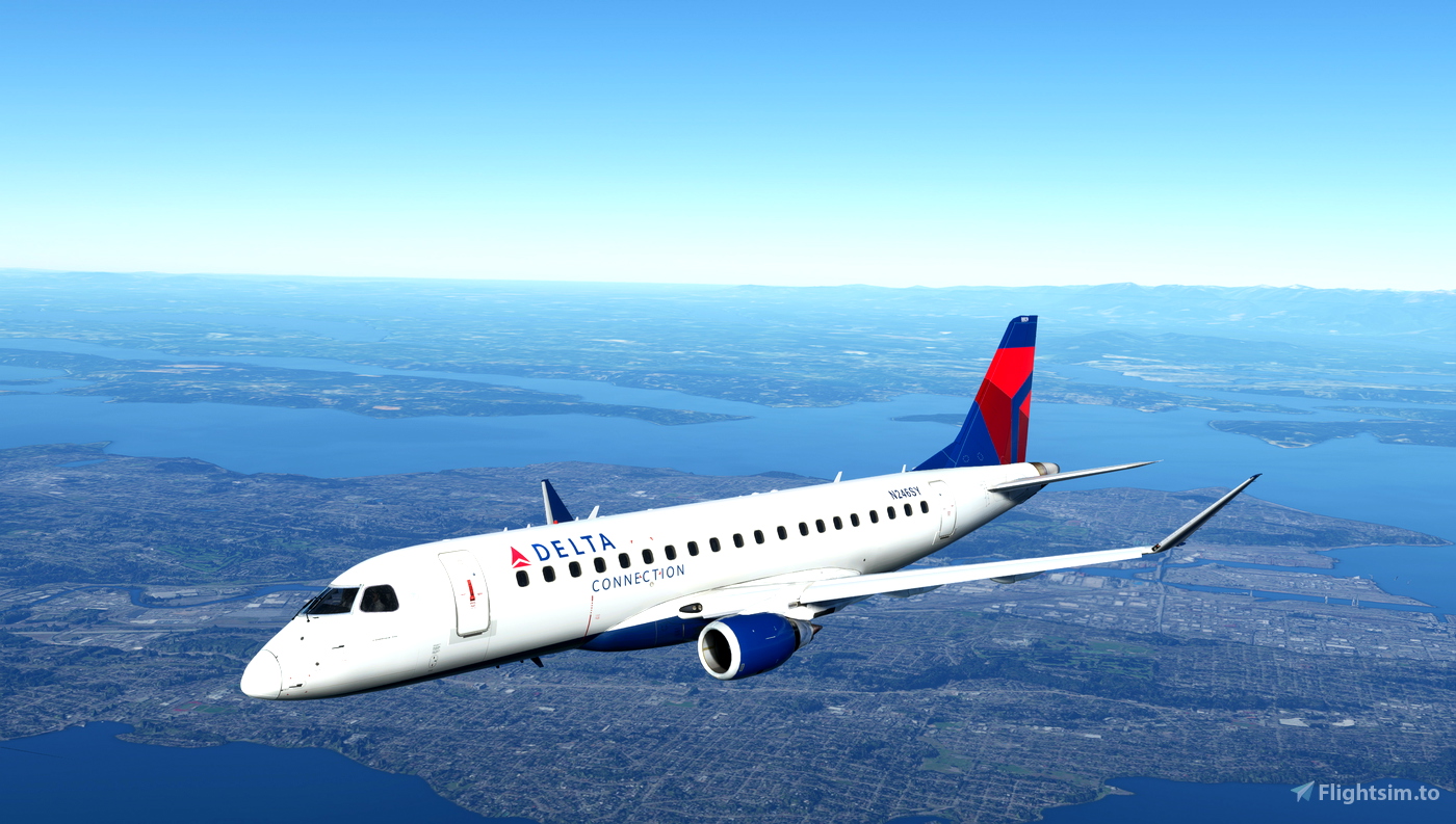 Delta E175 Enhanced Winglets for Microsoft Flight Simulator | MSFS