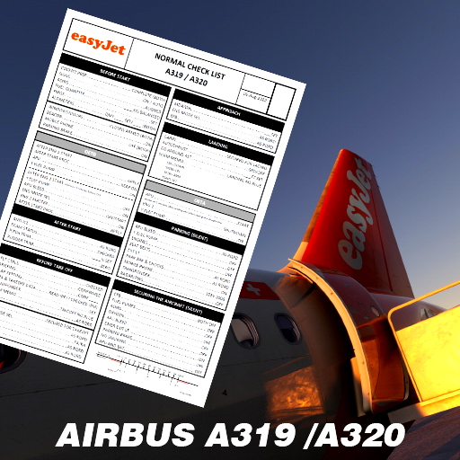 easyJet checklist Airbus A320 / A319 for Microsoft Flight Simulator | MSFS