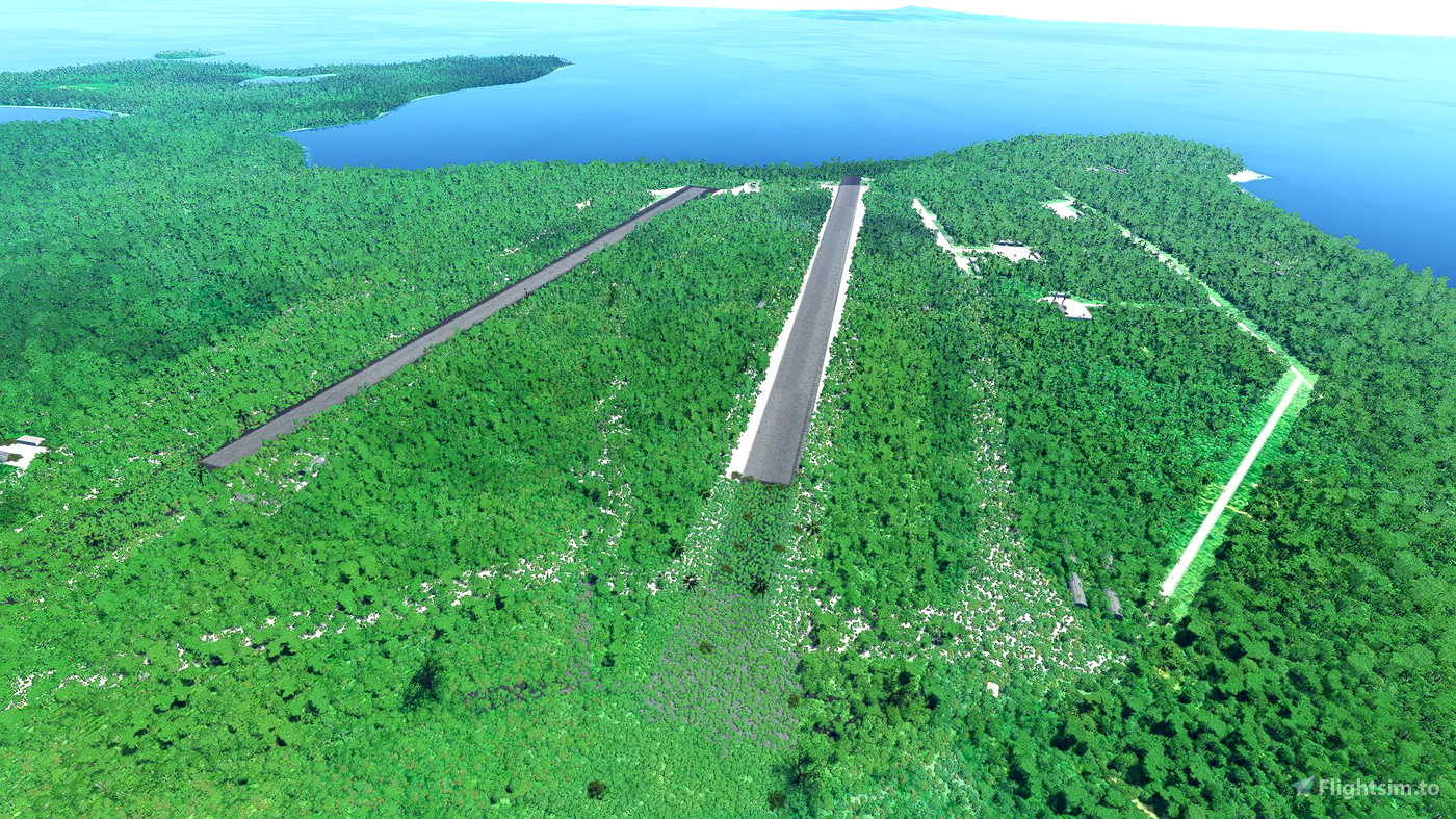 Emirau island airfield ERU circa 1970 for Microsoft Flight Simulator | MSFS