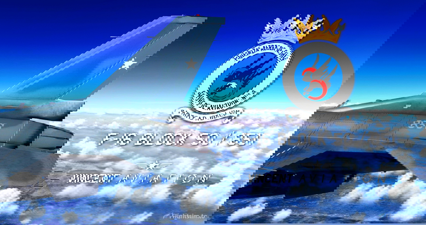 F-16 Block 50 Fuerza Aérea de Chile (Color gris) para Microsoft Flight ...