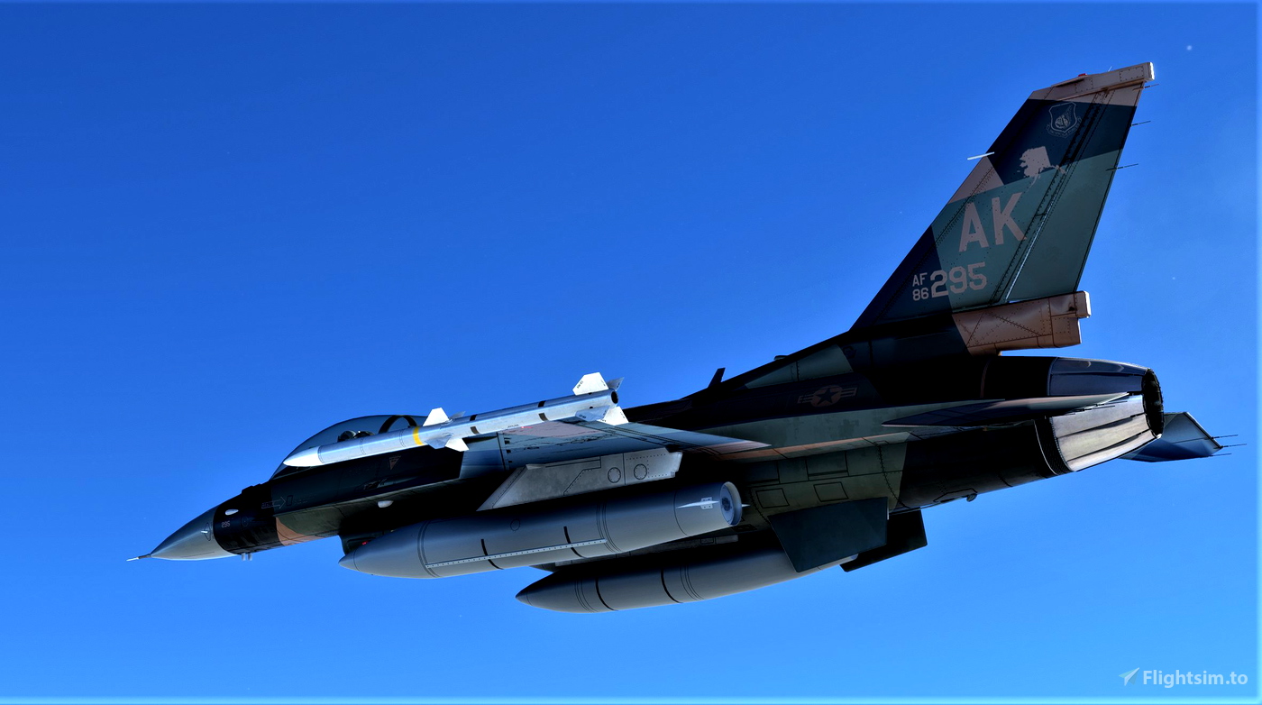 F-16C 18th Aggressor Squadron - BDU Splinter Skin pour Microsoft Flight ...