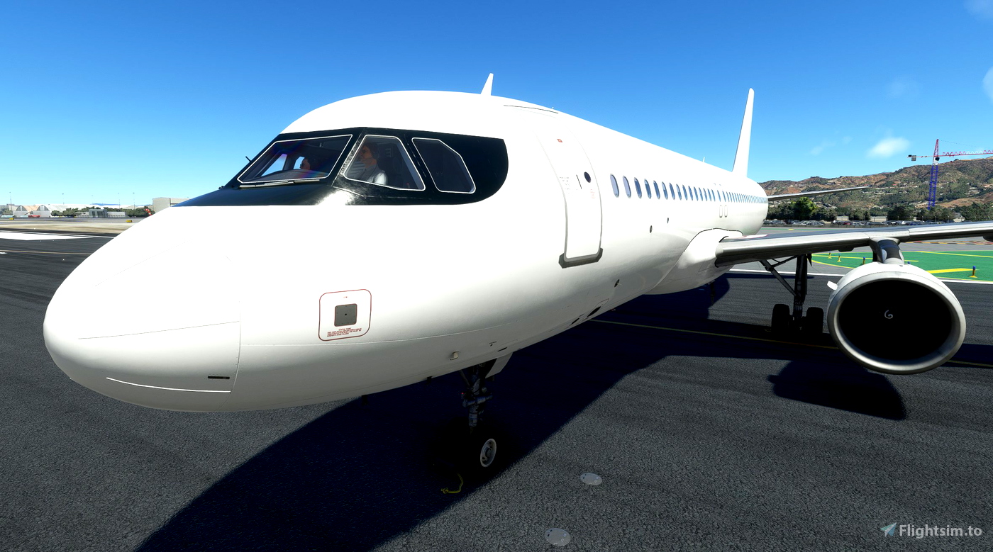 Fenix A320 All White (with mask) - Blender Paintkit for Microsoft ...