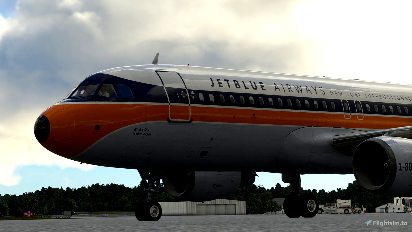 Fenix A320 jetBlue retro livery "N763JB" for Microsoft Flight Simulator ...