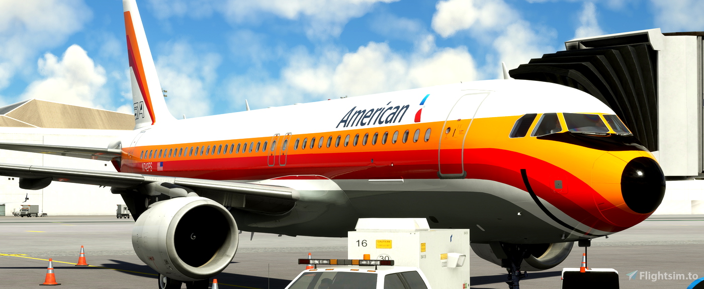Fenix A320 PSA American (N742PS) Retro PSA Livery. for Microsoft Flight ...