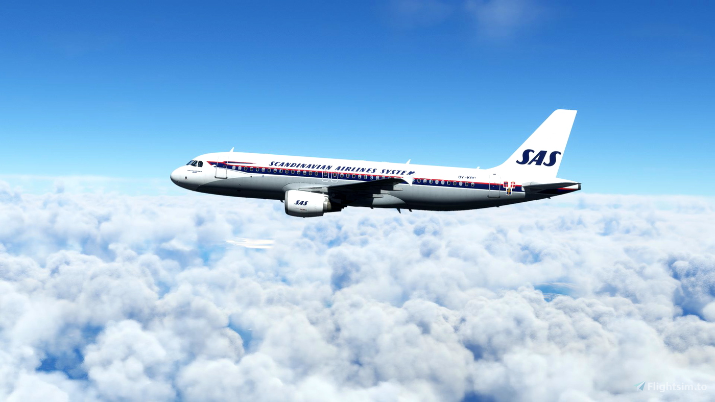 FENIX A320 | Scandinavian Airlines (SAS RETRO) | OY-KBO | 8K for ...