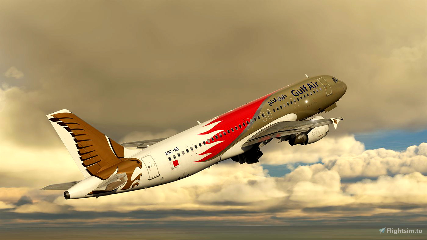 Fenix A320 | Gulf Air Fleet Pack | 8K for Microsoft Flight Simulator | MSFS