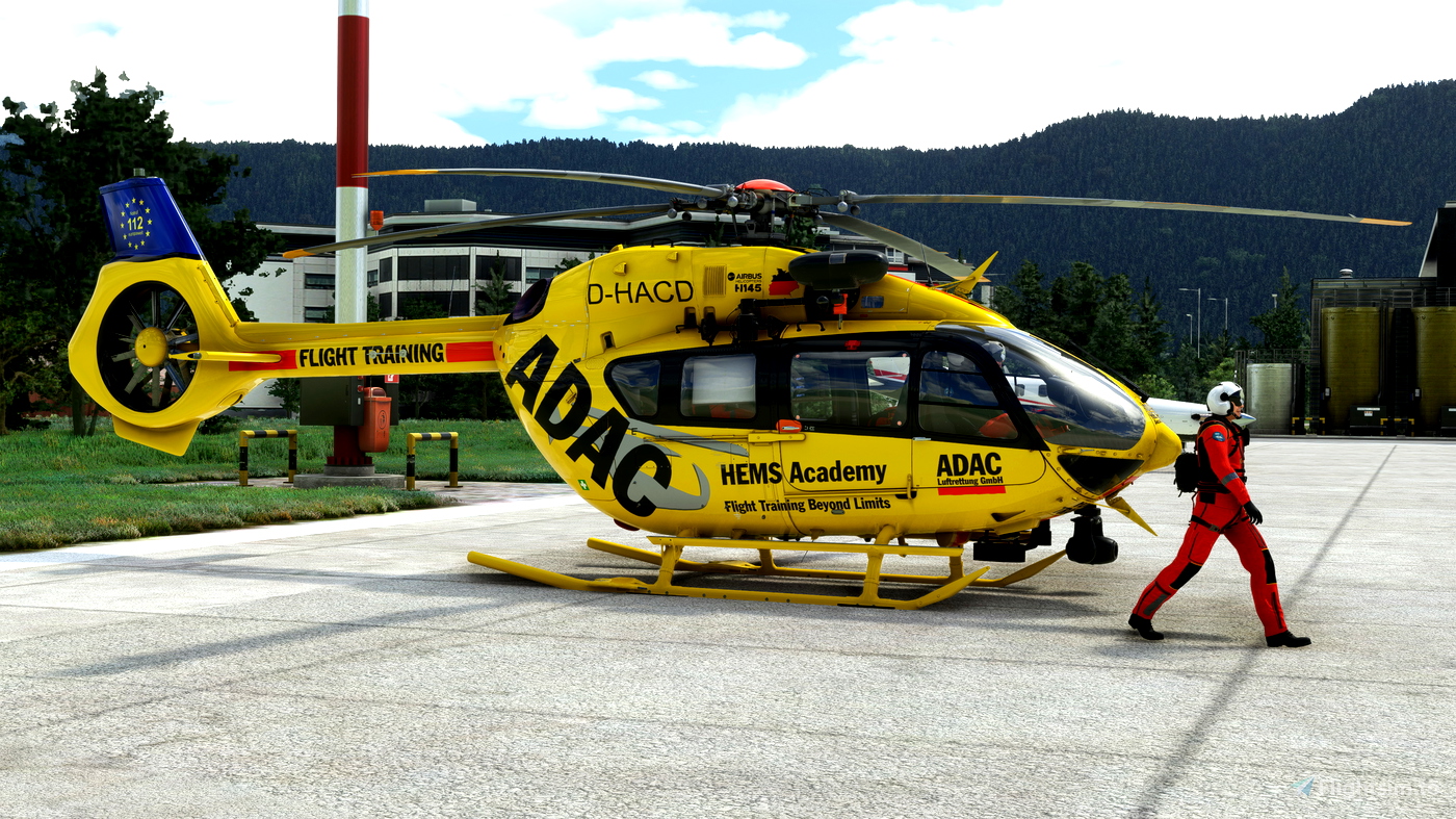 HPG Airbus H145 ADAC HEMS Academy D-HACD (Fictional, HEMS & CIV pack ...