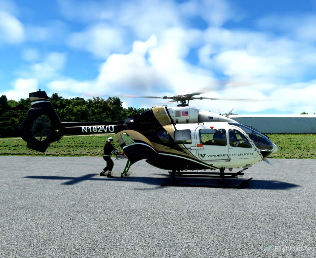 HPG H145 HEMS Vanderbilt LifeFlight w/ Newer Logo & Lettering 对于 ...