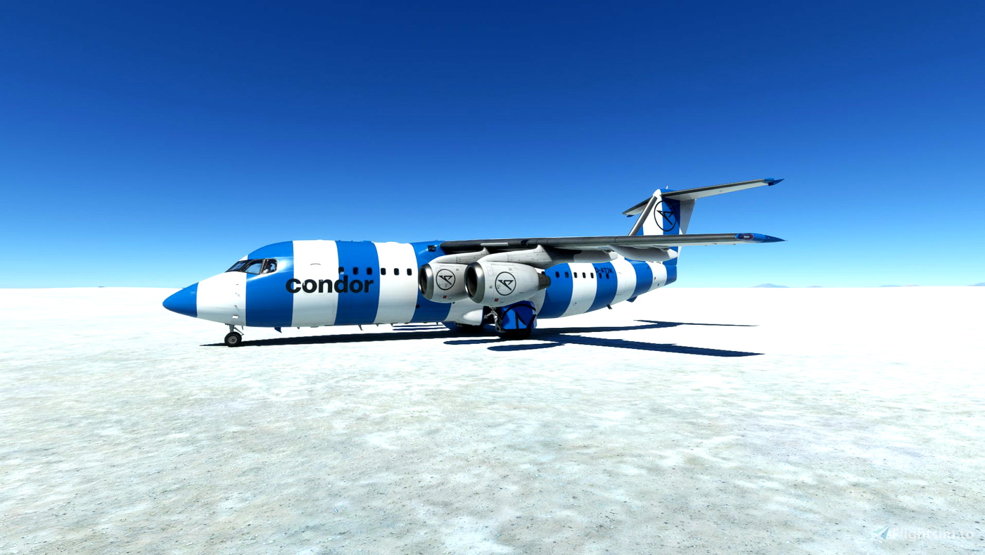 Justflight BAe-146-200 Condor Blue Livery for Microsoft Flight ...