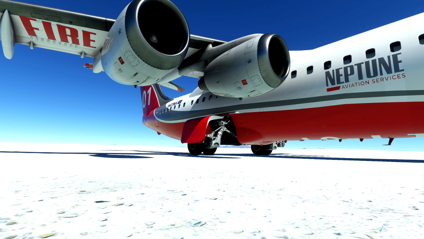 JustFlight BAe-146 Neptune Aviation Tanker 01 New Livery for Microsoft ...