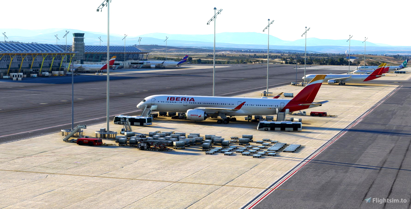 LEMD Madrid - AIG Static + Lights fix (Discontinued) for Microsoft ...