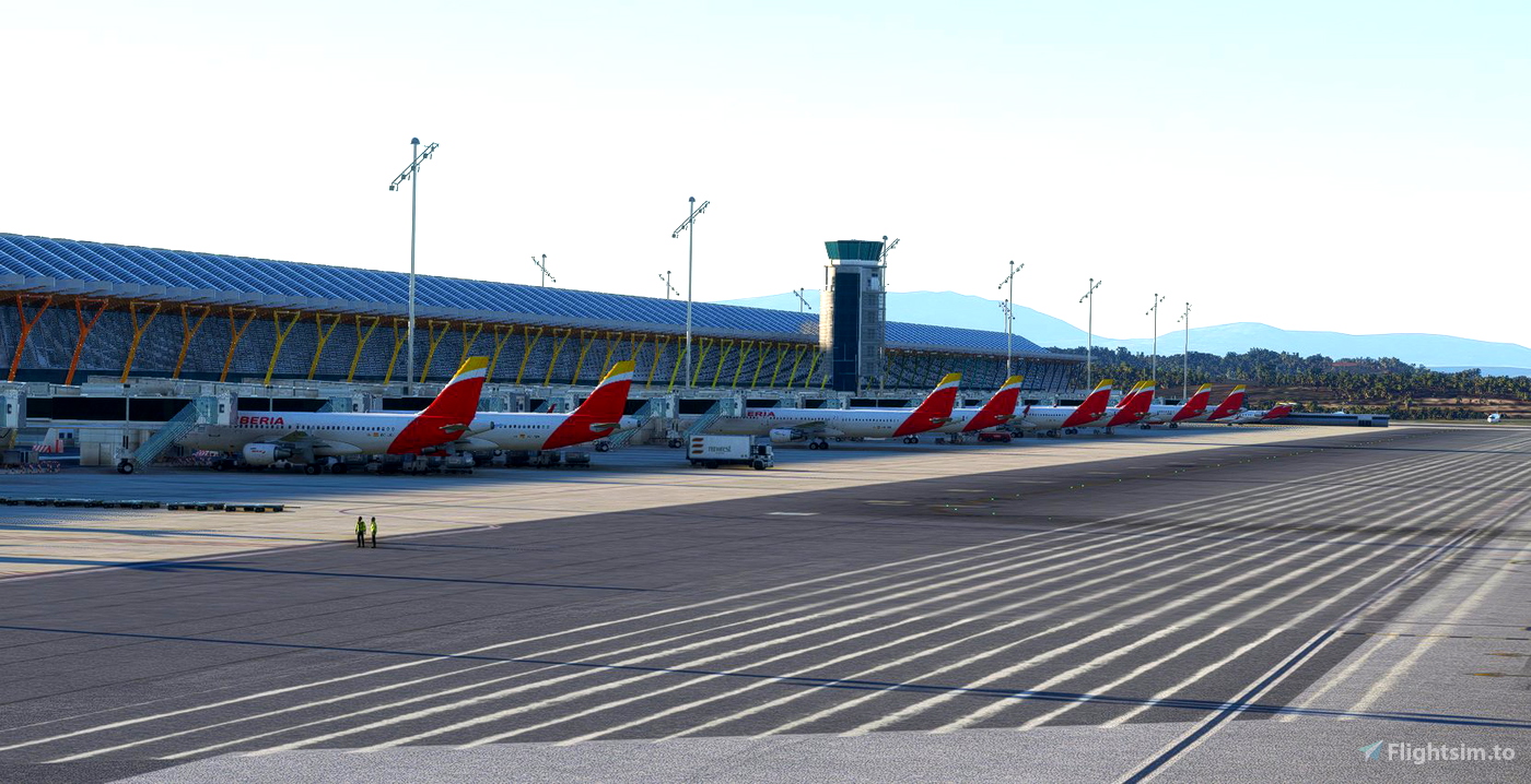 LEMD Madrid - AIG Static + Lights fix (Discontinued) for Microsoft ...