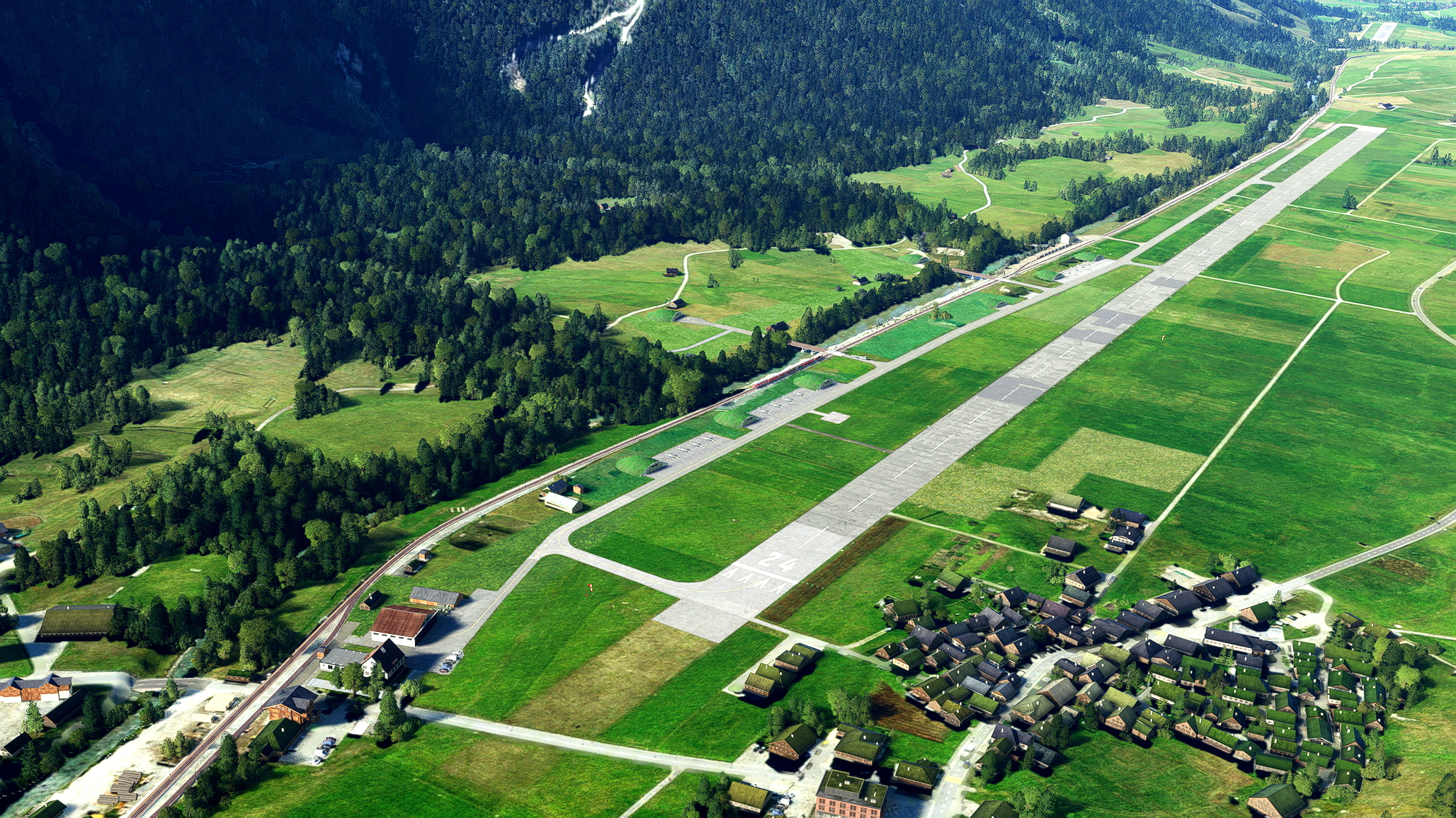 Model Instruments | LSMC - Ulrichen Airport with Glacier Express for MSFS
