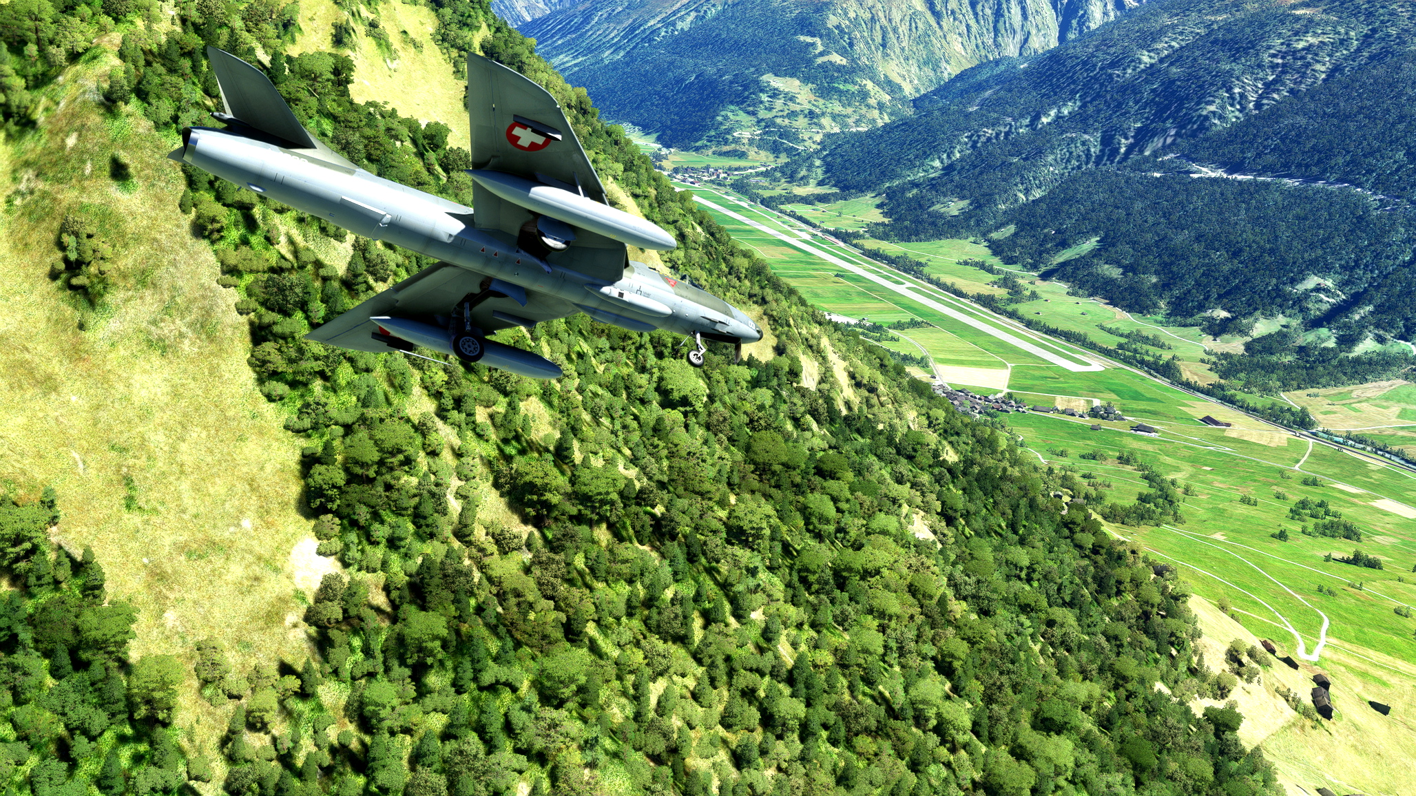 Model Instruments | LSMC - Ulrichen Airport with Glacier Express for MSFS