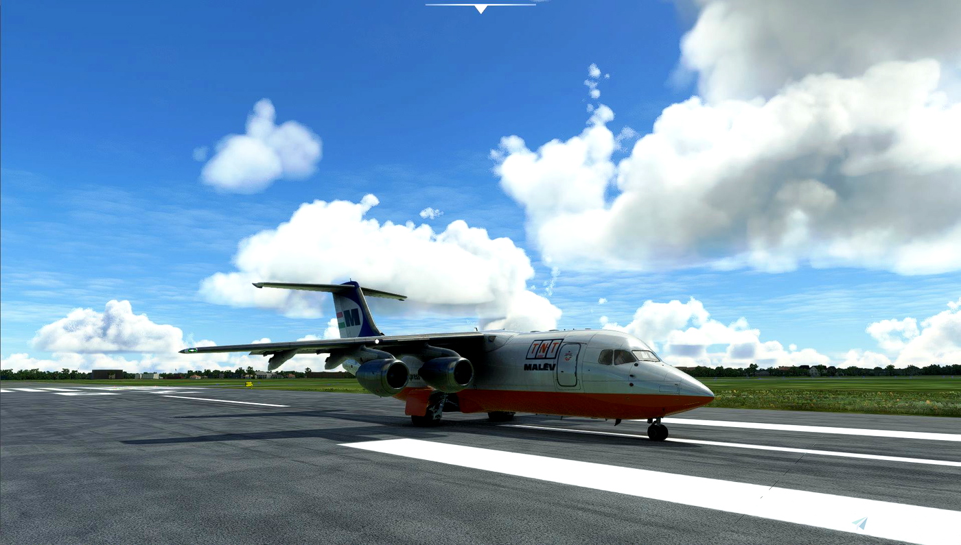 Malev - TNT livery for JustFlight BAe-146-200QT pour Microsoft Flight ...