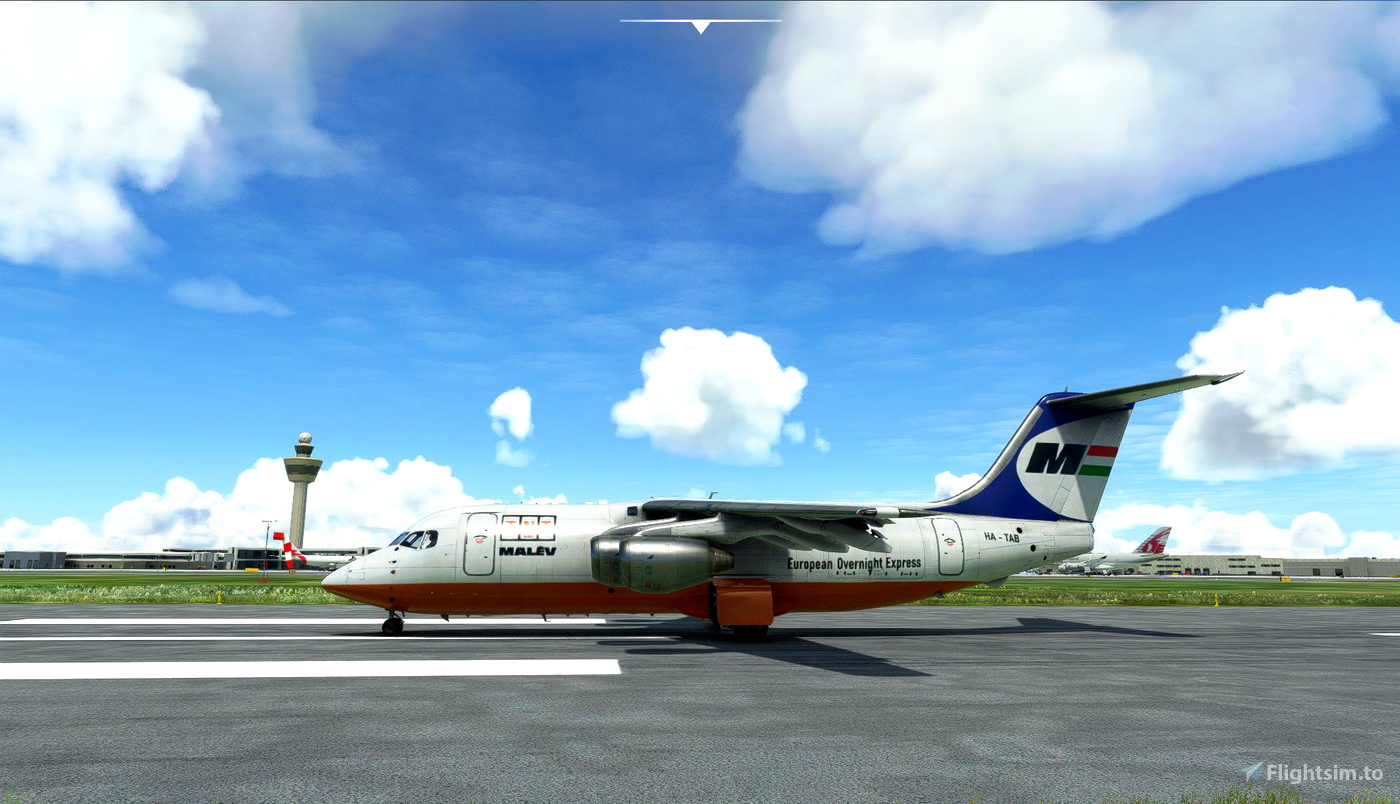 Malev - TNT livery for JustFlight BAe-146-200QT pour Microsoft Flight ...