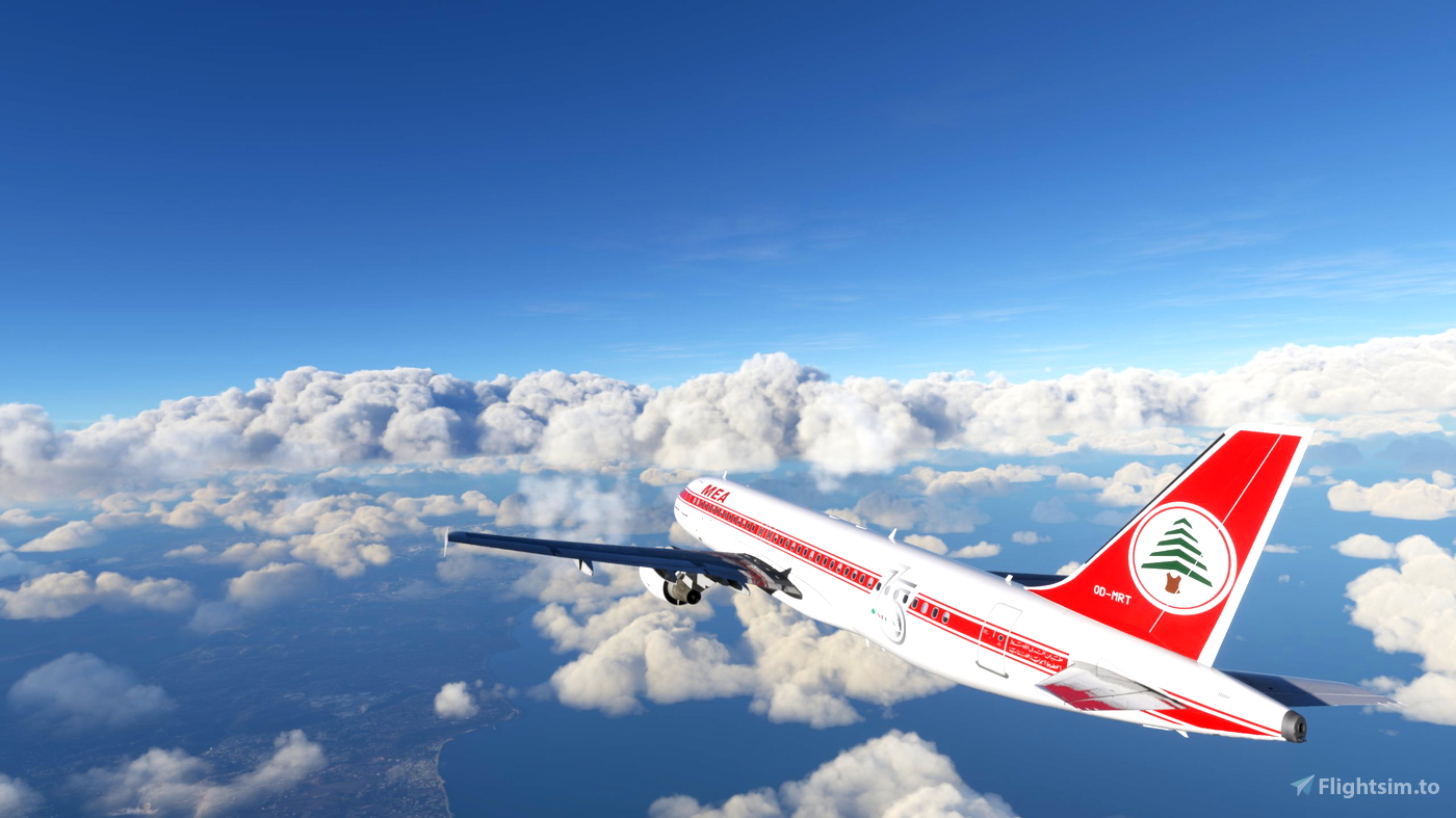 Middle East Airlines MEA 70s Retro OD-MRT 75th Anniversary Fenix A320 a ...