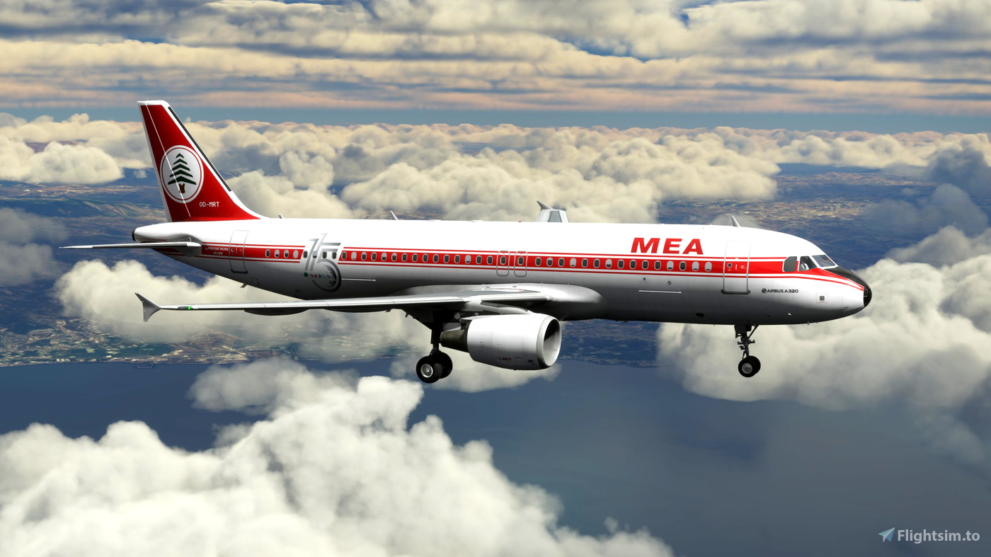Middle East Airlines MEA 70s Retro OD-MRT 75th Anniversary Fenix A320 a ...