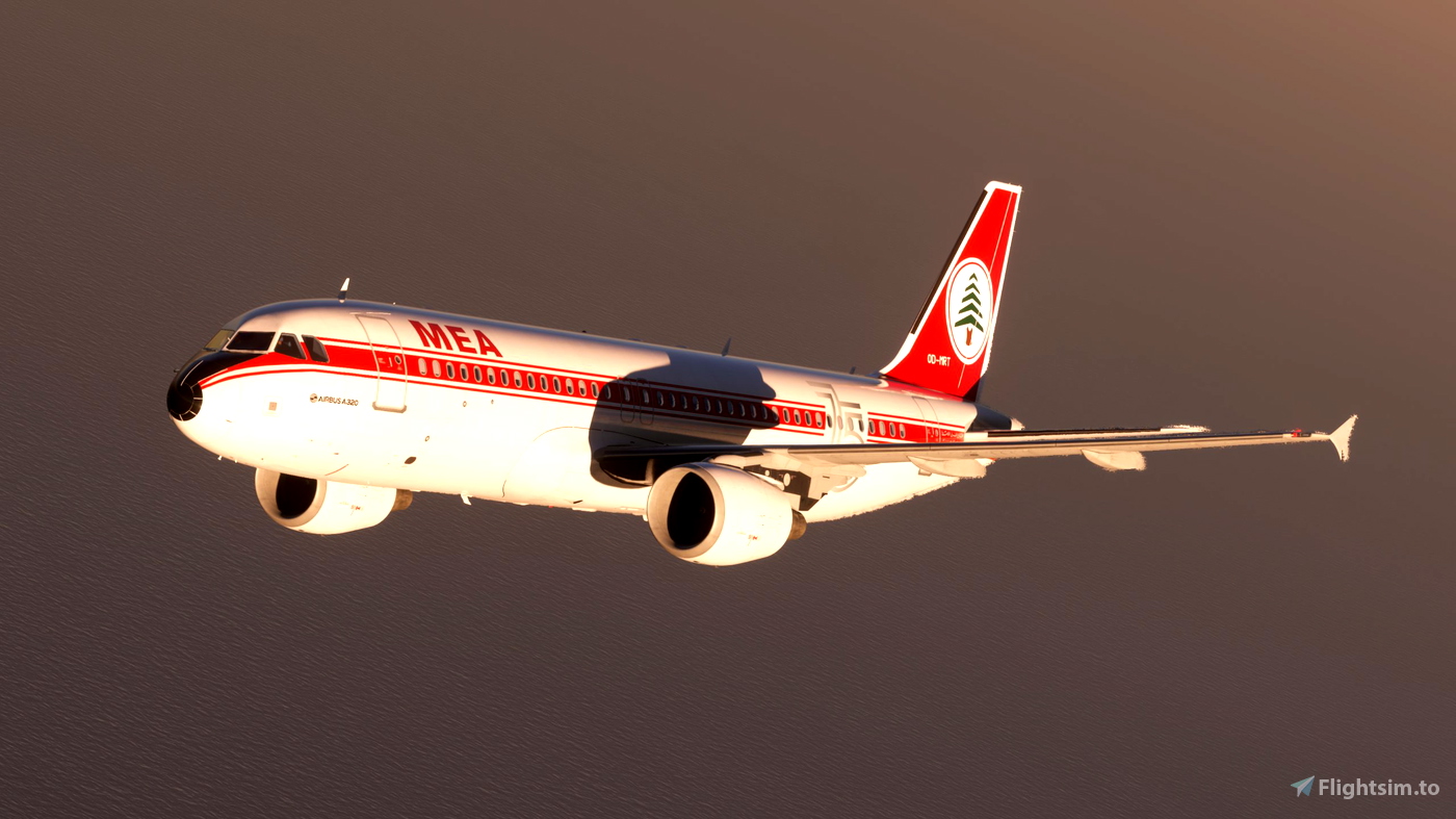 Middle East Airlines MEA 70s Retro OD-MRT 75th Anniversary Fenix A320 a ...