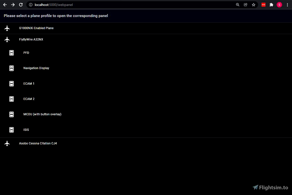 MSFS Touch Panel for Microsoft Flight Simulator | MSFS