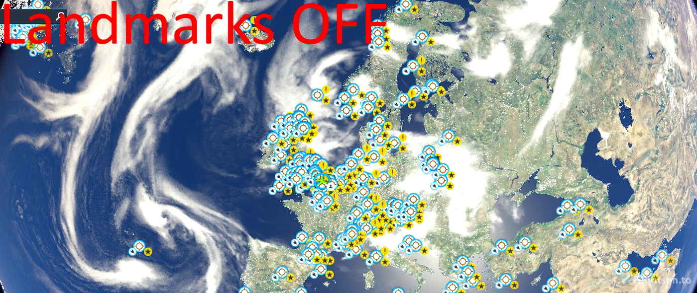 MSFS World Map - Landmarks Permanently OFF for Microsoft Flight ...