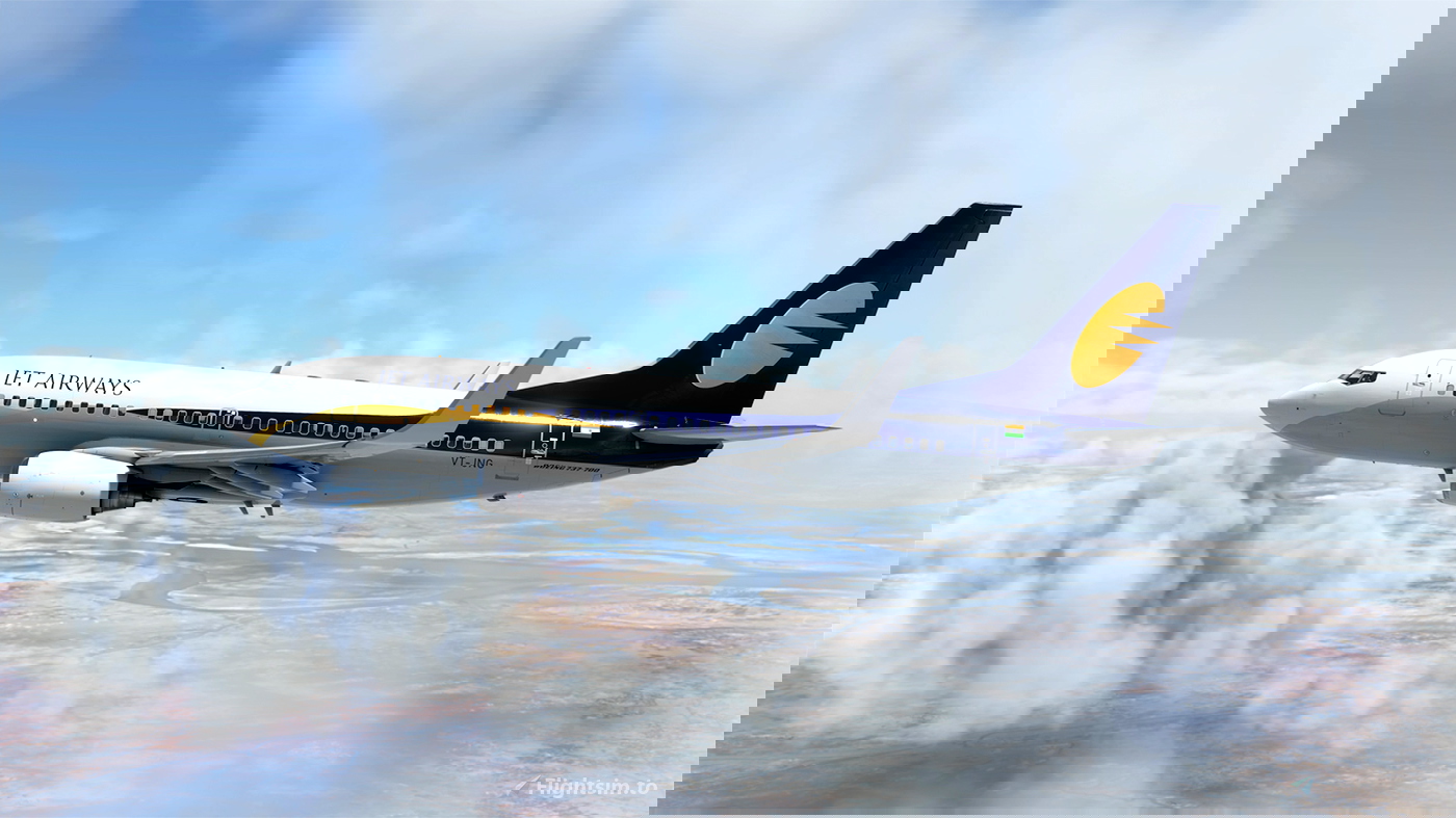 PMDG 737 700 BW Jet Airways (India) VT-JNG for Microsoft Flight ...