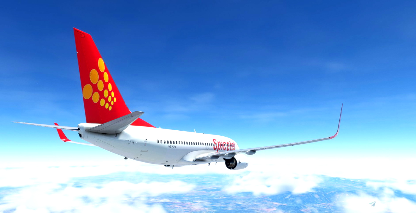 PMDG 737-700 SpiceJet livery pour Microsoft Flight Simulator | MSFS
