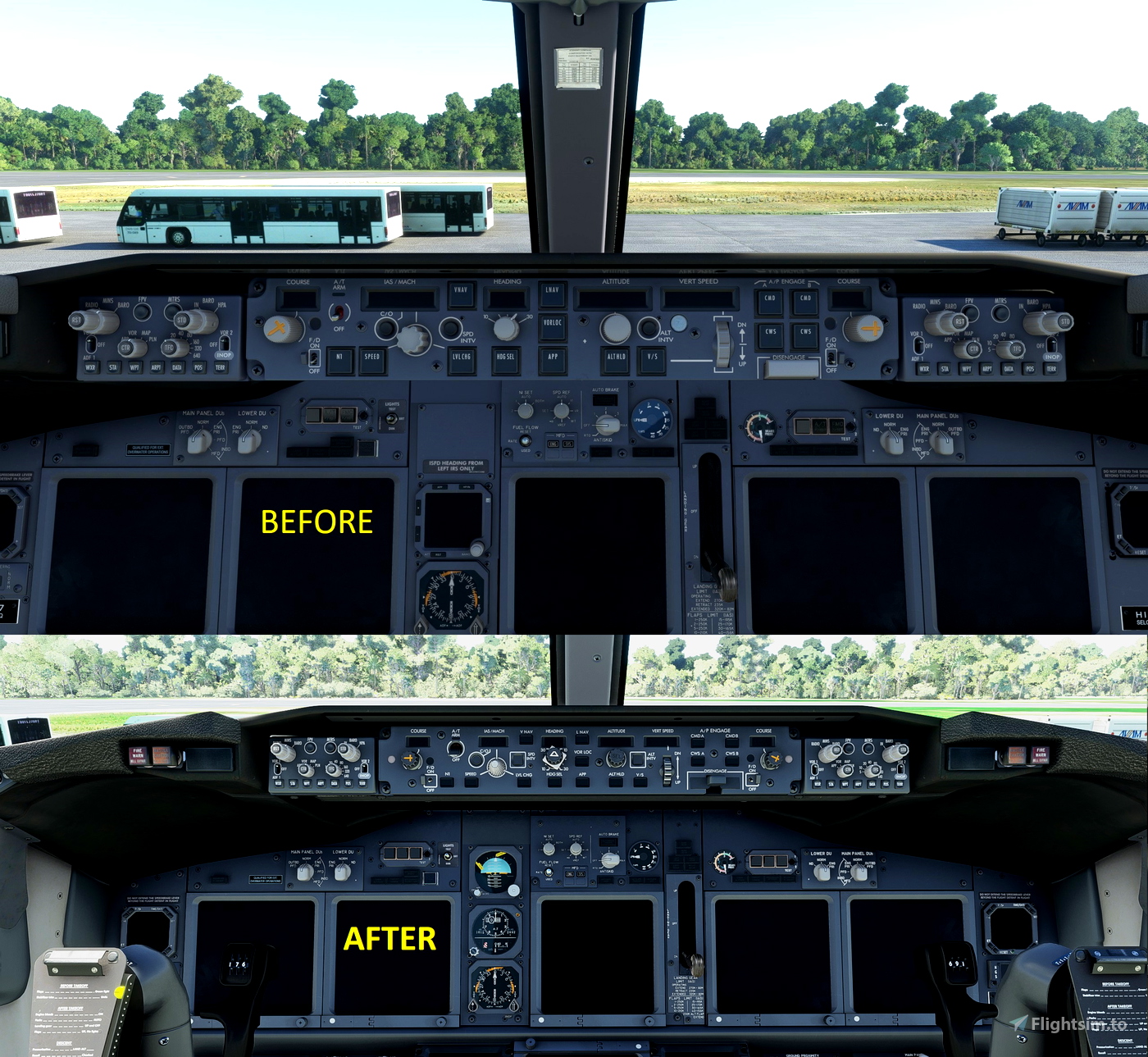 PMDG 737 Cockpit Grey Color Adjustment for Microsoft Flight Simulator ...