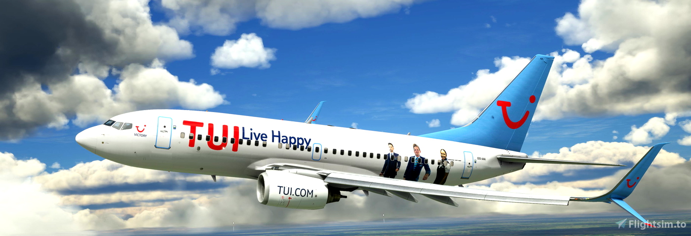 PMDG Boeing 737-700 TUI Live Happy a oldalon. Microsoft Flight Simulator | MSFS
