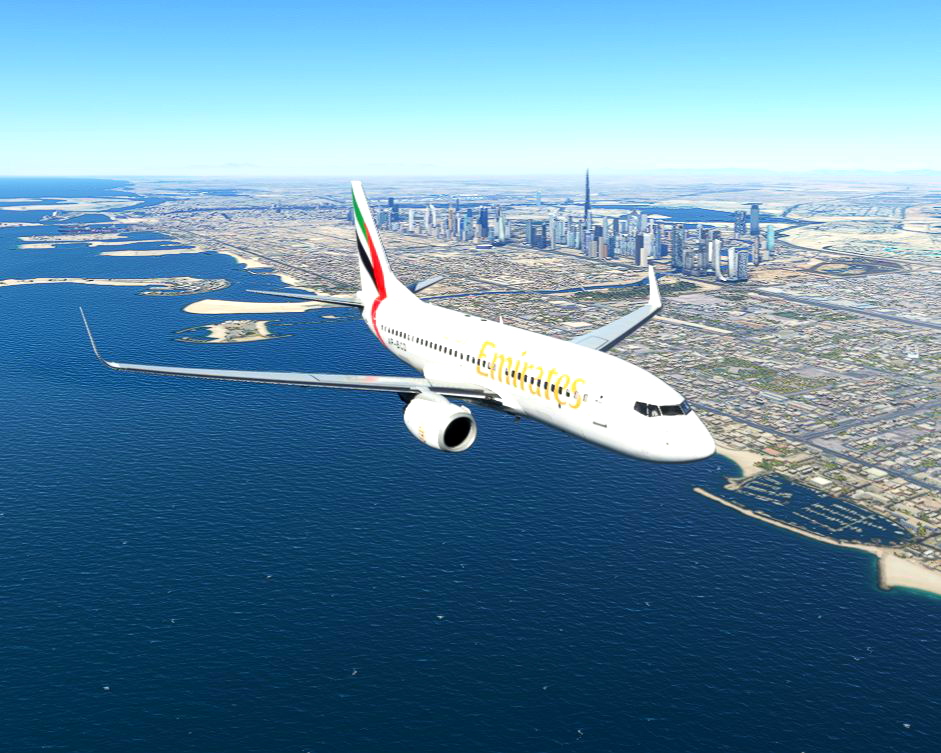 [PMDG] Boeing 737 Emirates AP-BCD 4K for Microsoft Flight Simulator | MSFS