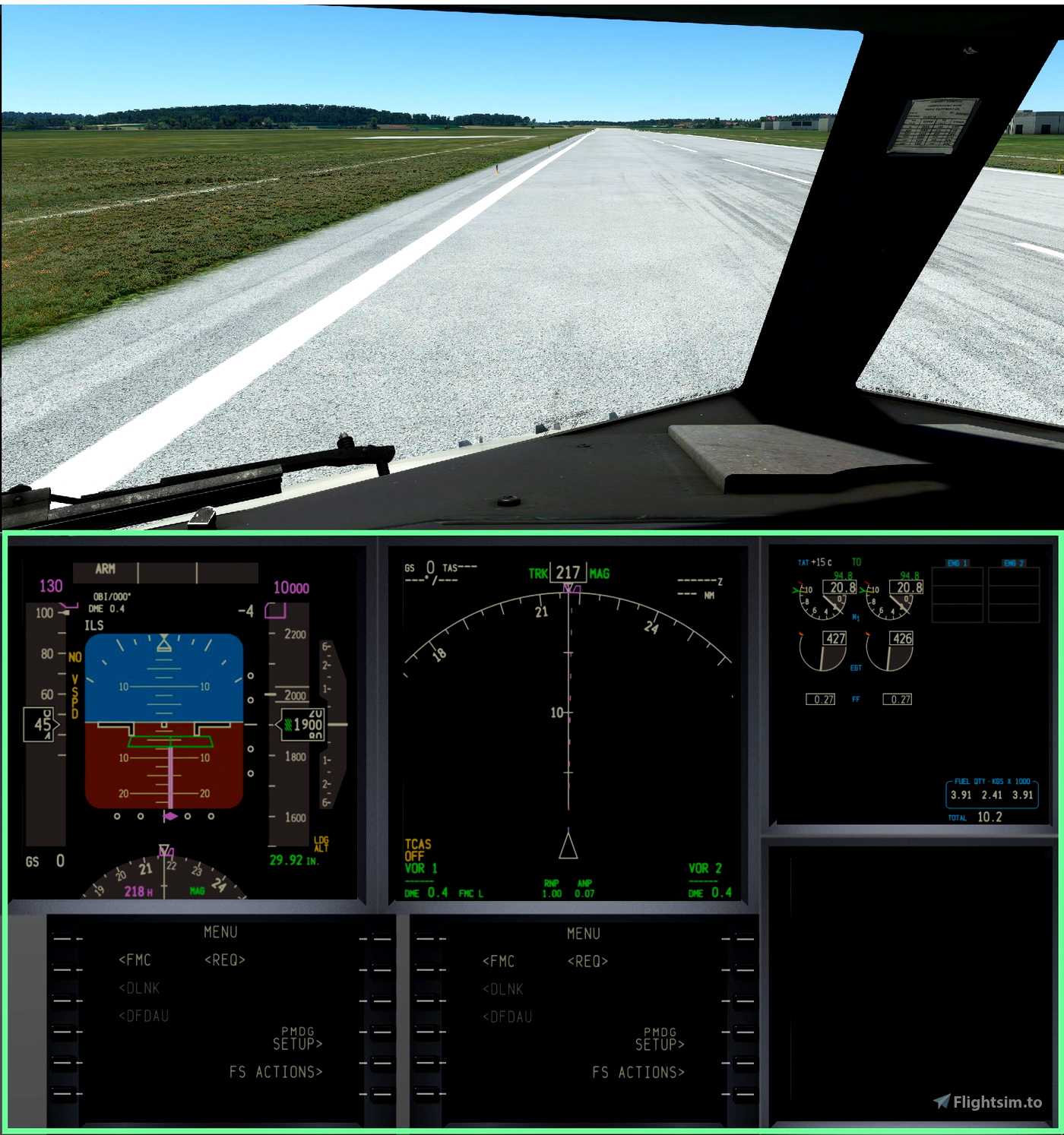 PMDG737 Wallscreen Background for POP OUTs per Microsoft Flight ...