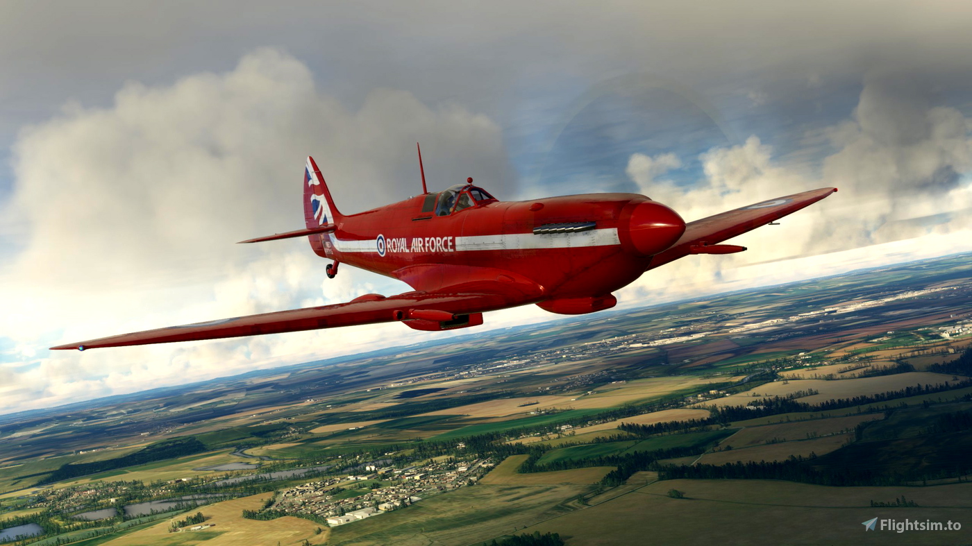Red Arrows Livery for Spitfire Mk IXc for Microsoft Flight Simulator | MSFS