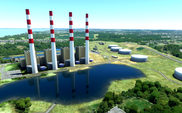 Port Jefferson Power Station LI NY, USA for Microsoft Flight Simulator ...