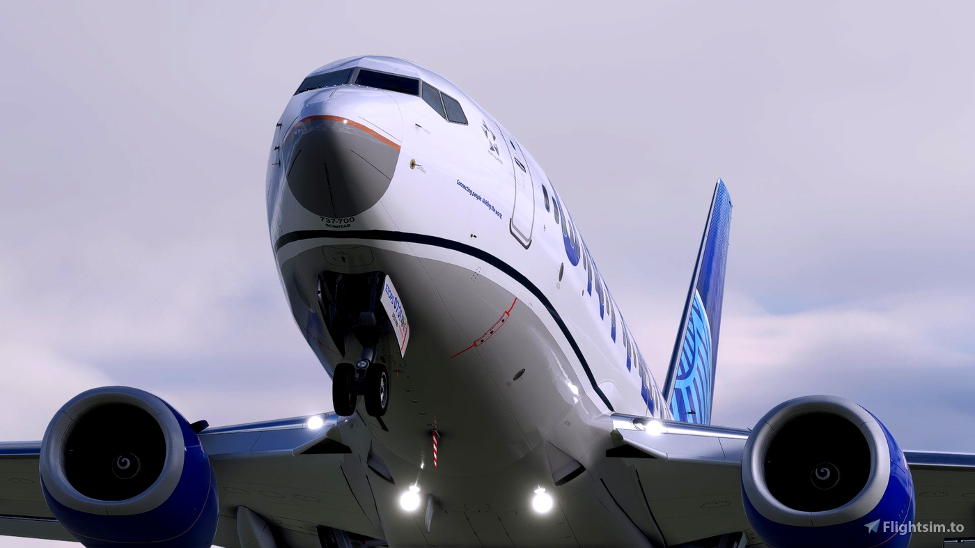 United Airlines [4K] "Mismatched Radome" N14371 for Microsoft Flight ...