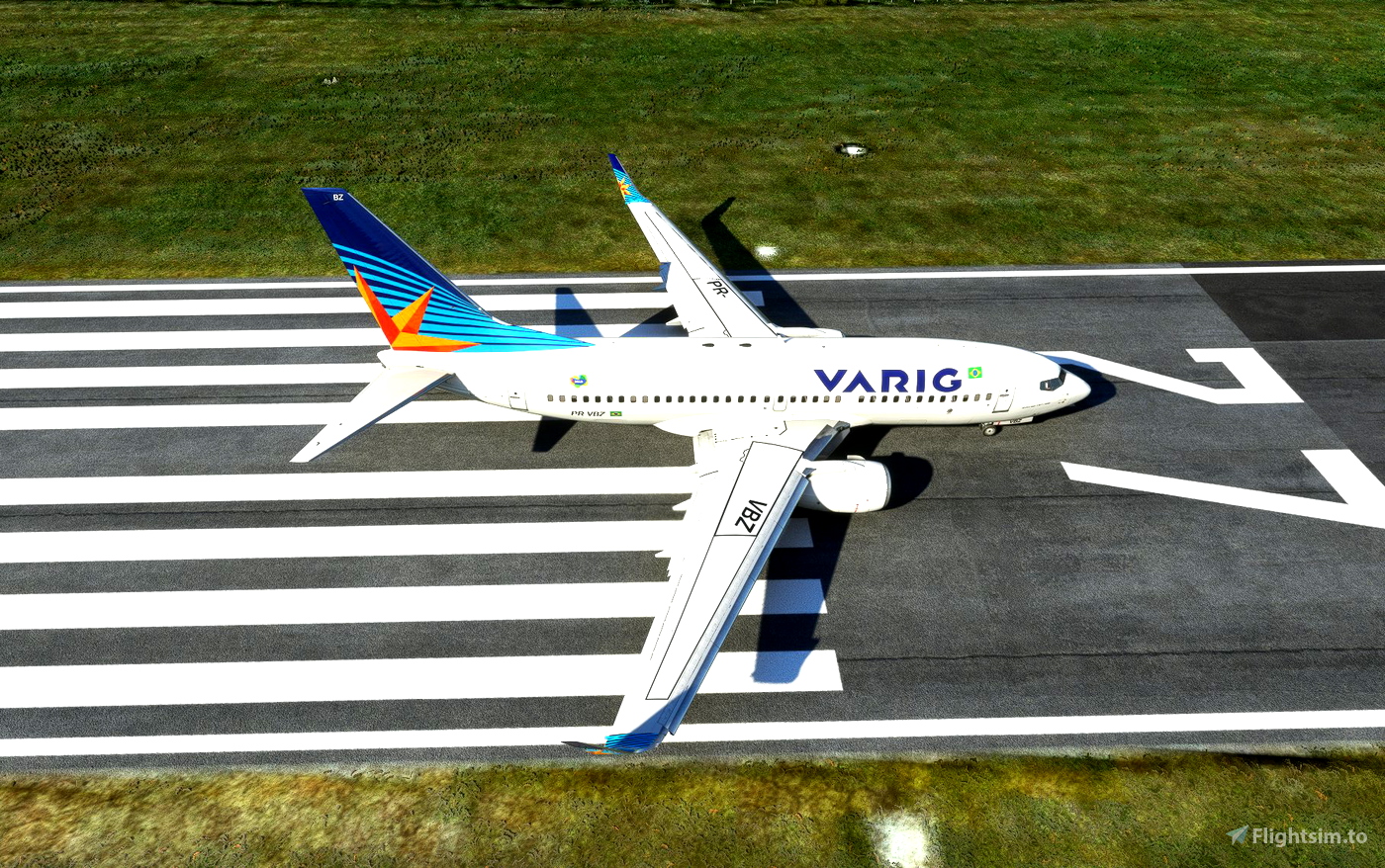 VARIG Brasil PR-VBZ PMDG 737-700 Livery 1.0 for Microsoft Flight ...