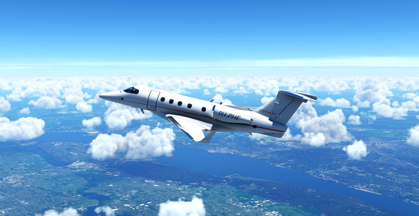 NetJets Europe Embraer Phenom 300 with cabin for Microsoft Flight ...