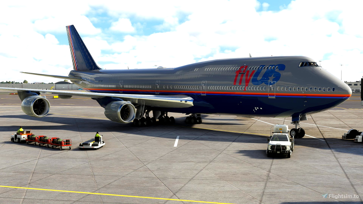 747-8i flyUS grey for Microsoft Flight Simulator | MSFS