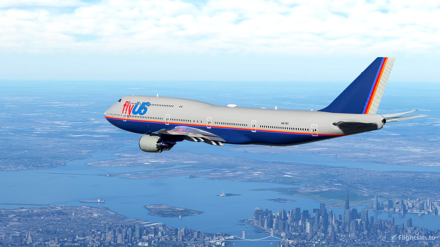 747-8i flyUS grey for Microsoft Flight Simulator | MSFS