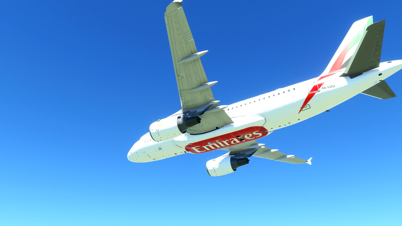 EMIRATES A319CEO 8K for Microsoft Flight Simulator | MSFS