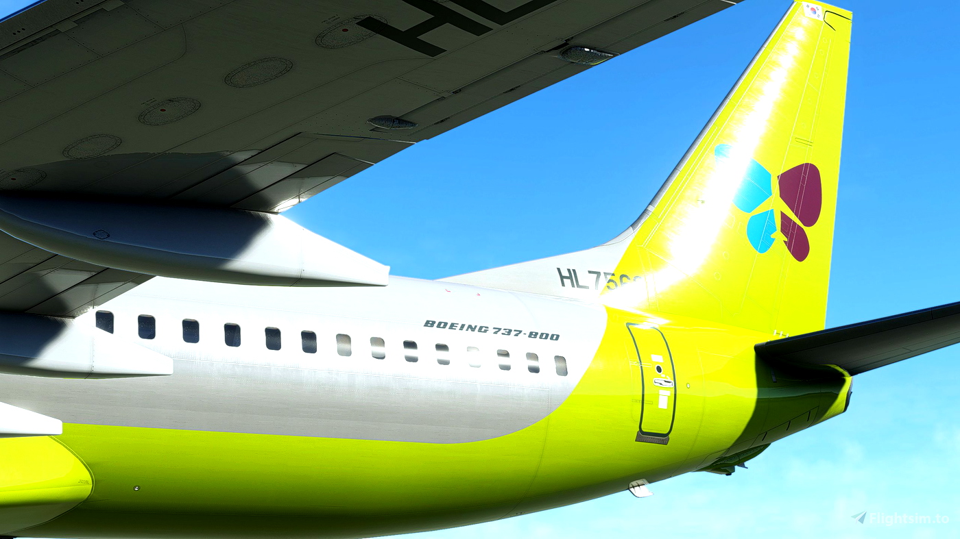 [8K&4K]Jinair livery for PMDG 737-800 for Microsoft Flight Simulator | MSFS