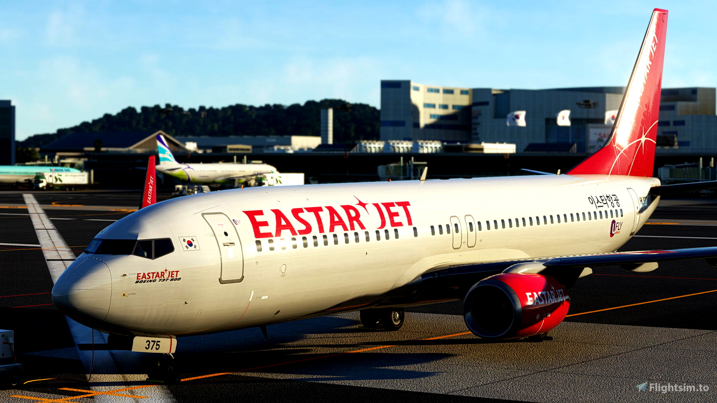 [8K]Eastar Jet(HL8375) livery for PMDG 737-800 for Microsoft Flight ...