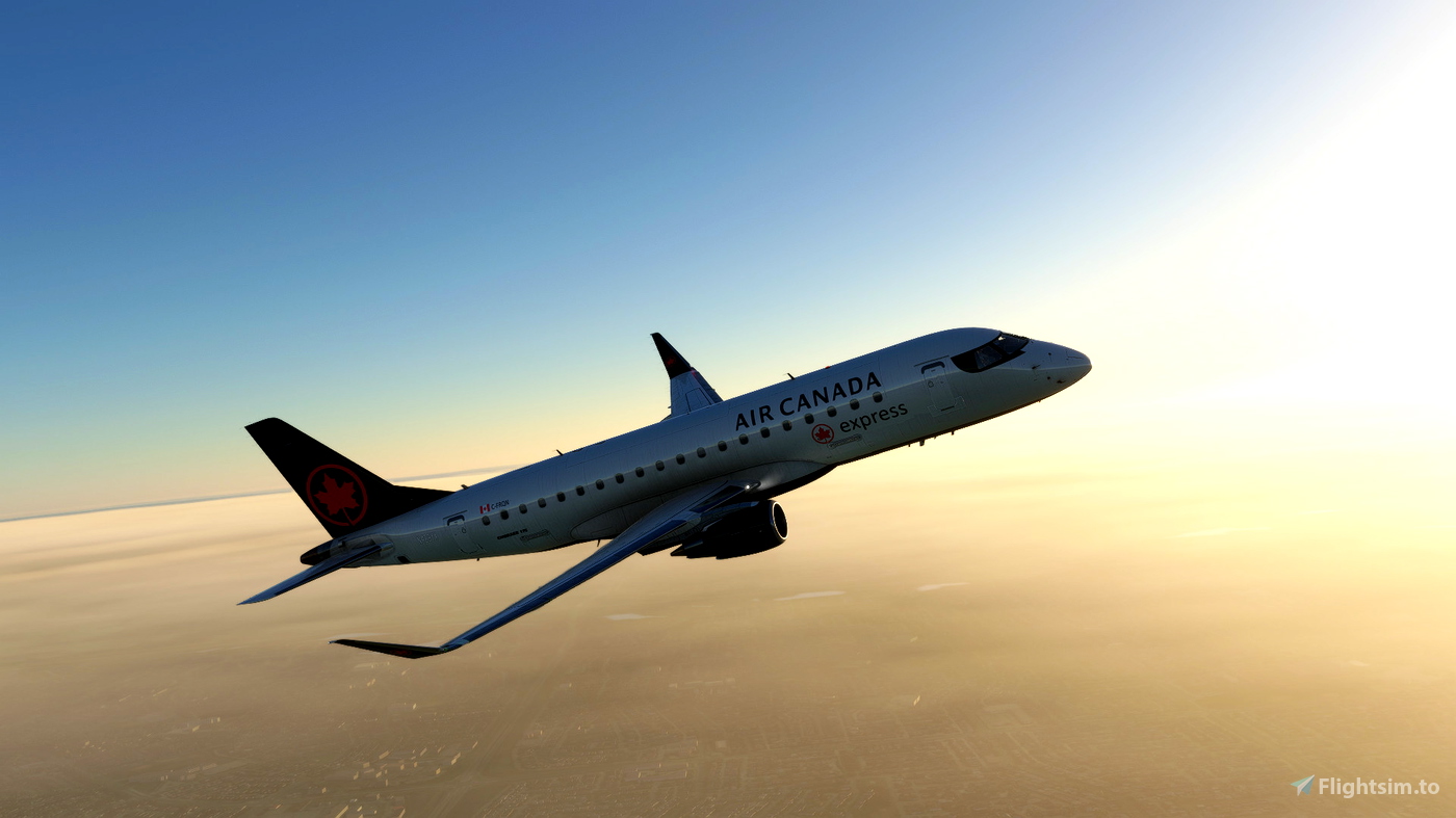 Air Canada E175 long/small winglets for Microsoft Flight Simulator | MSFS