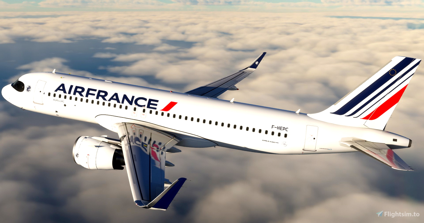 Air France "2021 livery" "Champagneux" Airbus A320 Neo for Microsoft ...