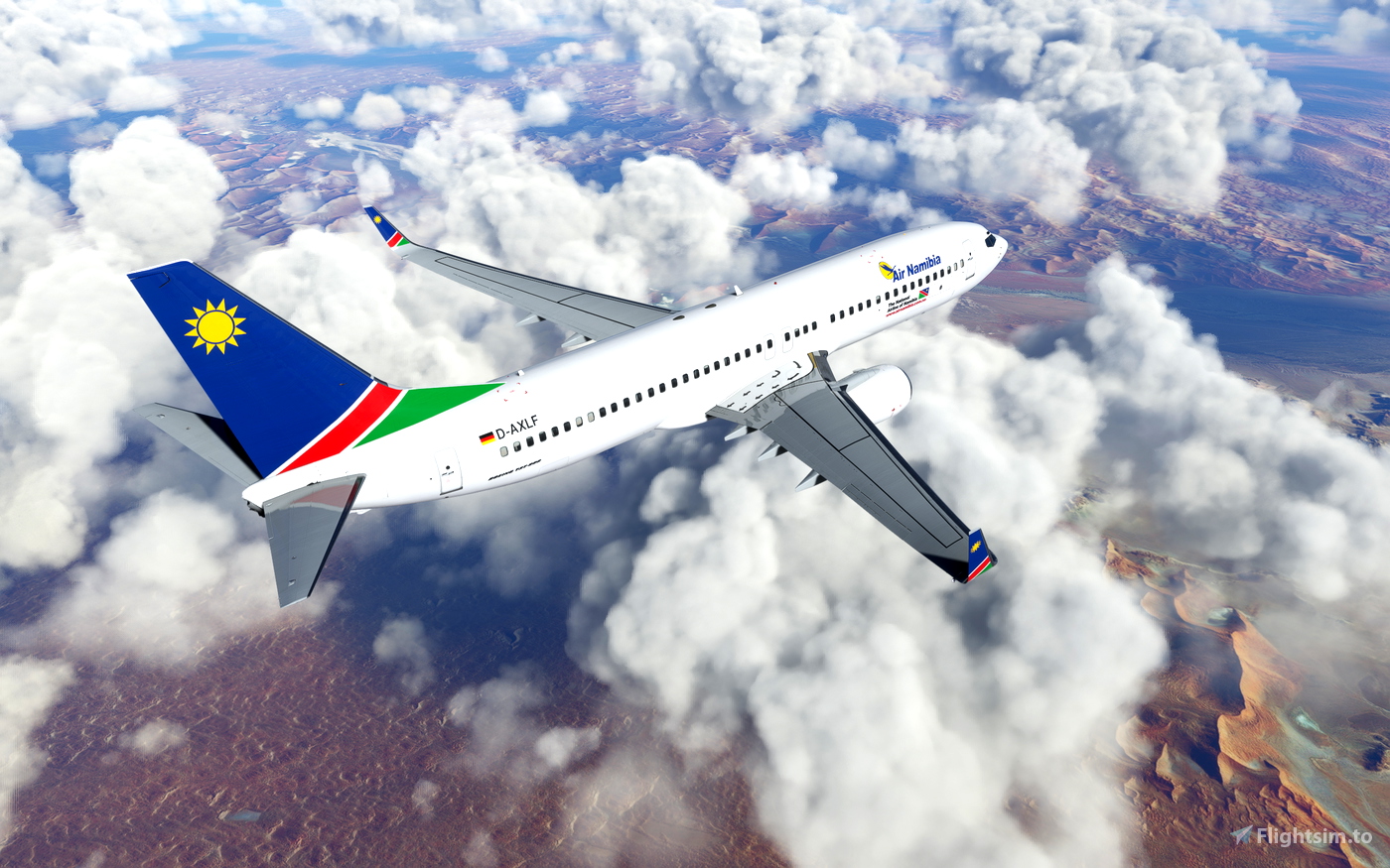 Air Namibia Boeing 737-800 BW PMDG D-AXLF (Operated by XL Airways ...